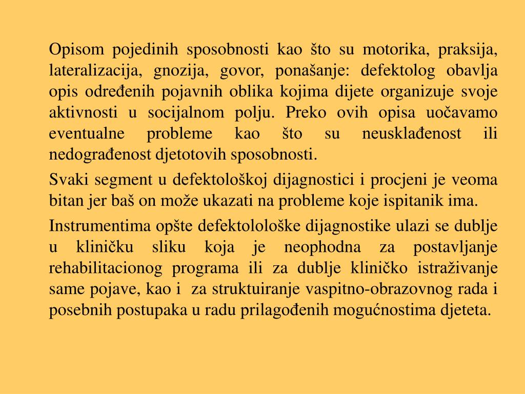 PPT - Opservacija djece sa posebnim potrebama - defektološki pristup ...