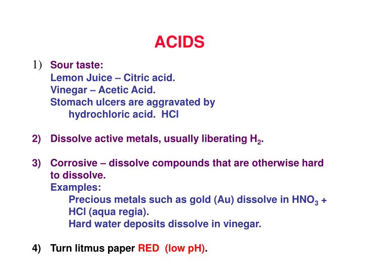 PPT - ACIDS PowerPoint Presentation, free download - ID:3535313