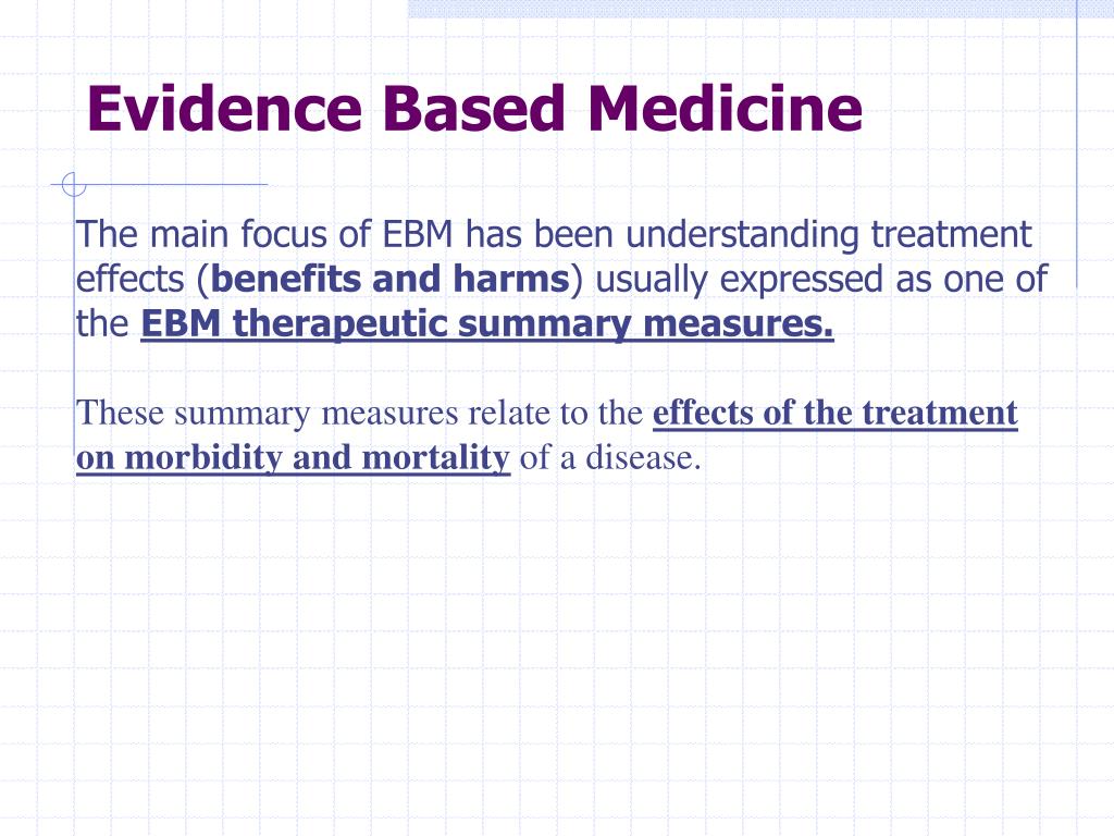 PPT - Evidence Based Medicine and Medical Decision Making PowerPoint ...