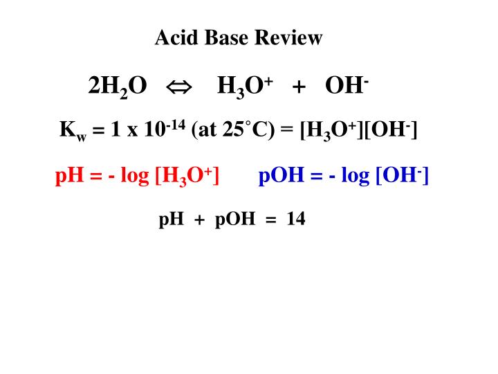 PPT - Acid Base Review PowerPoint Presentation, free download - ID:3535866