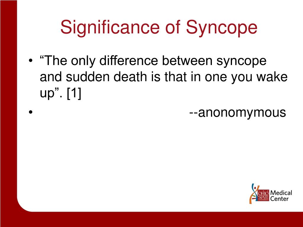 Ppt Syncope Evaluation And Management Powerpoint Presentation Free
