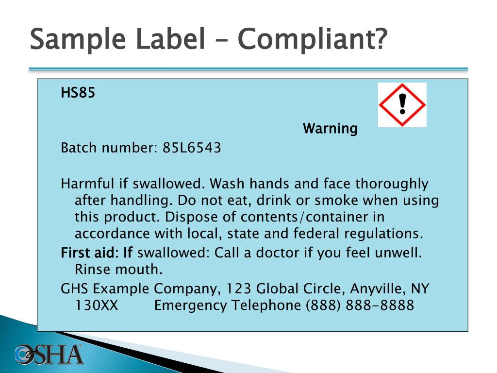PPT - Presented by: George Flynn MS, CIH Compliance Assistance ...