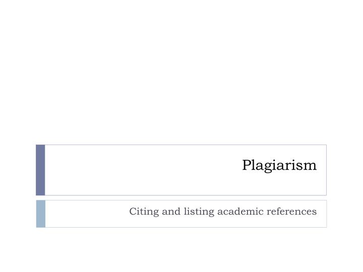 PPT - Plagiarism PowerPoint Presentation, free download - ID:3537094