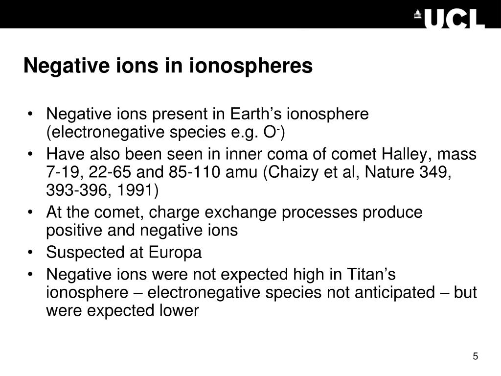 PPT - Negative ions at Titan: tholins for Titan’s haze? PowerPoint ...