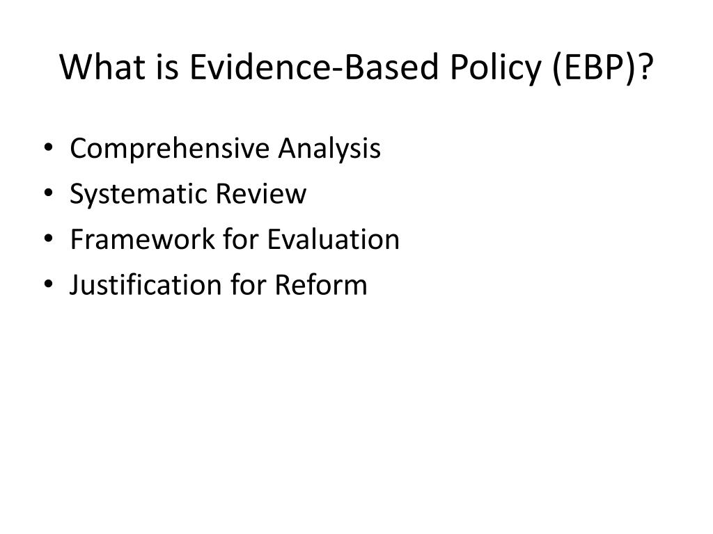 PPT - Speaking Power to Truth? Evidence-Based Policy and the Politics ...