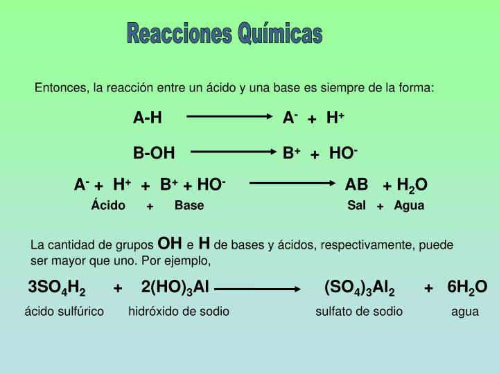 PPT - Reacciones Químicas PowerPoint Presentation - ID:3538685