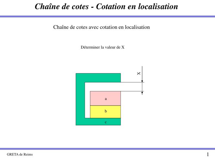 PPT - Chaîne de cotes avec cotation en localisation PowerPoint ...