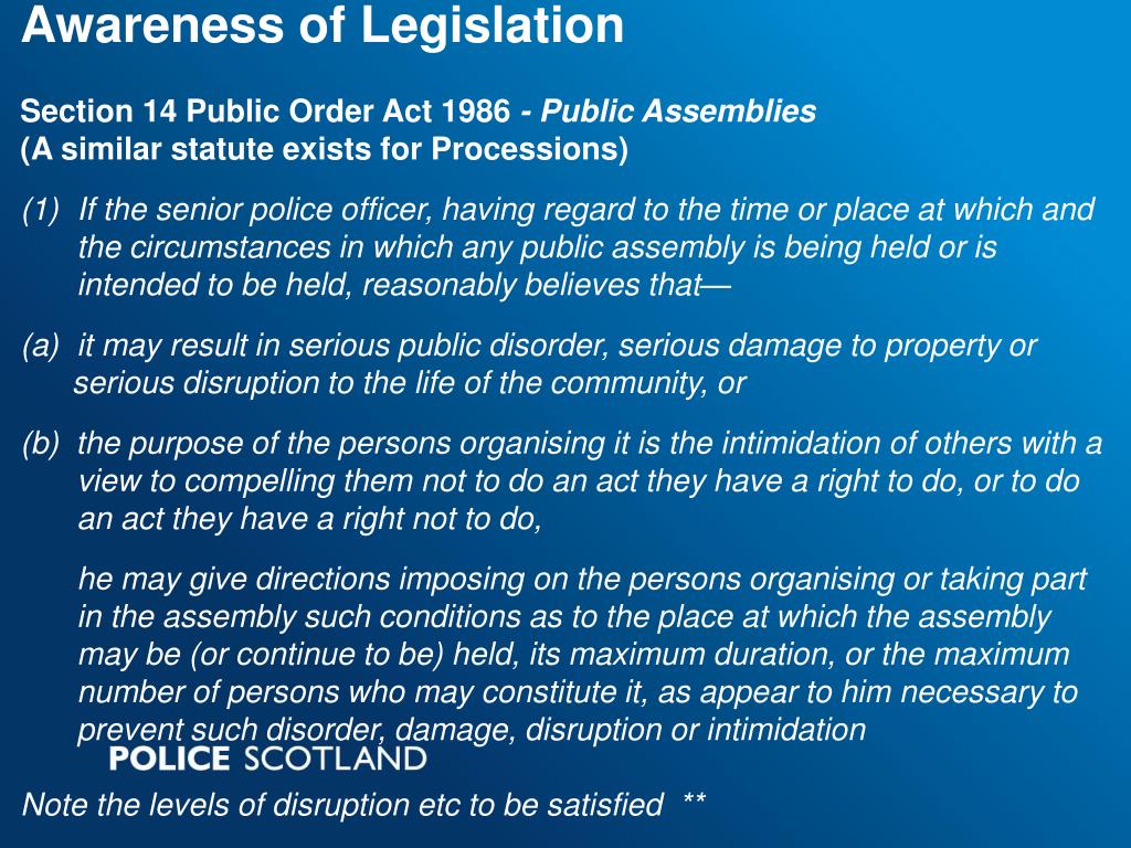 PPT - Public Order Policing & the European Convention on Human Rights ...