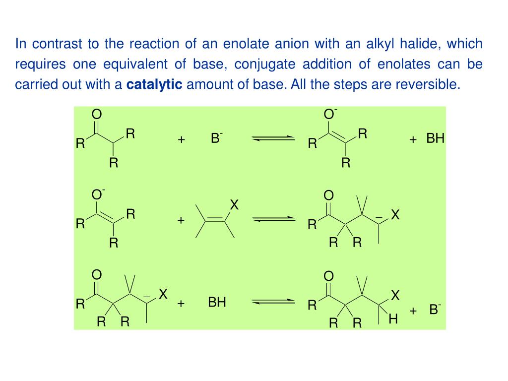 PPT - 1.8. ALKYLATION OF ALDEHYDES, ESTERS, AMIDES, AND NITRILES ...