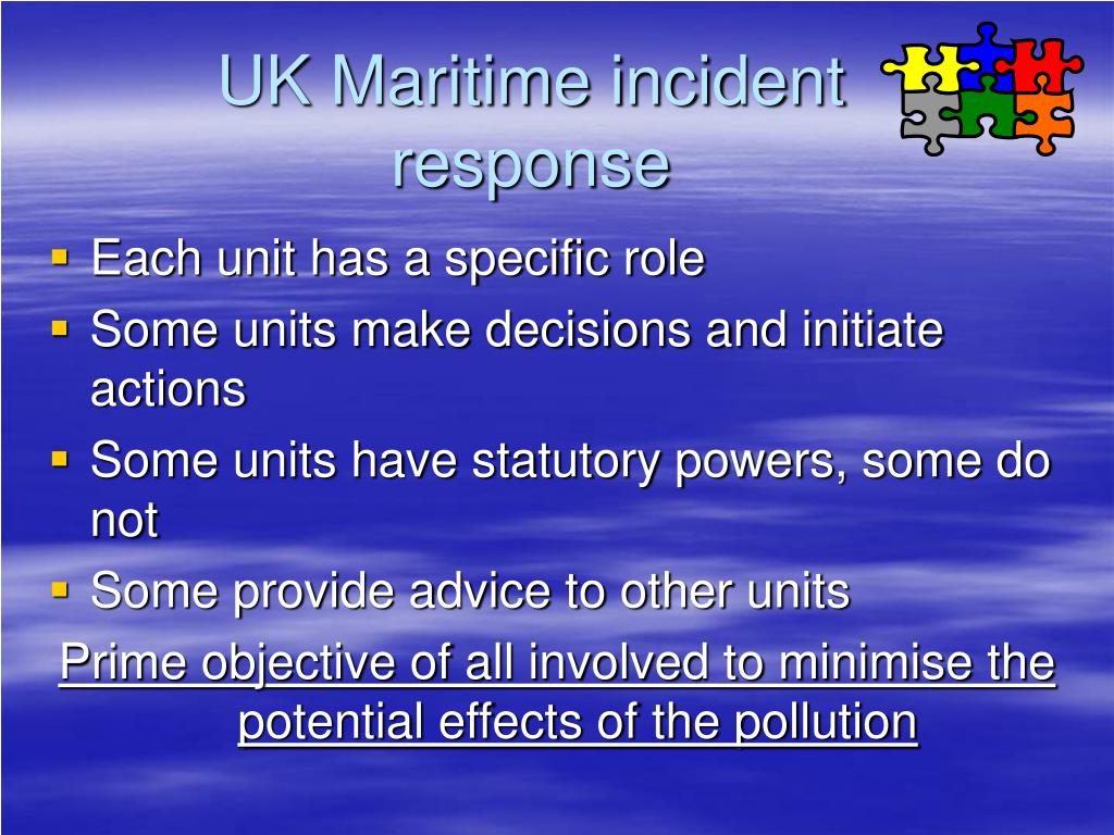 PPT - Organisation of oil spill response in the UK – The National ...