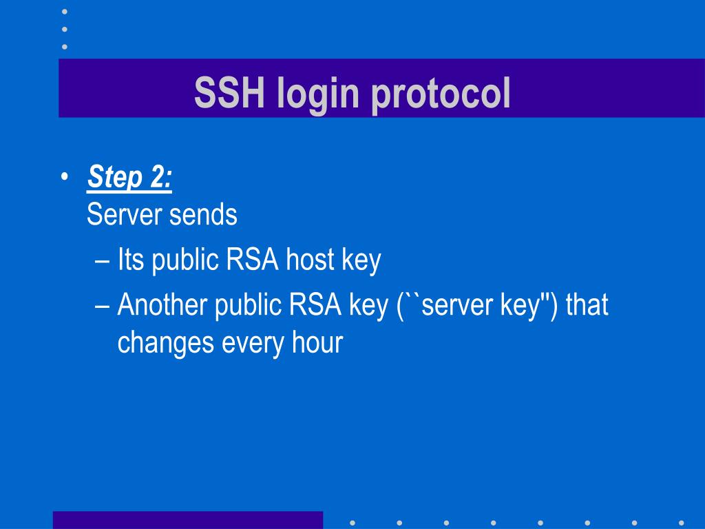 PPT - SSH Secure Login Connections over the Internet PowerPoint ...