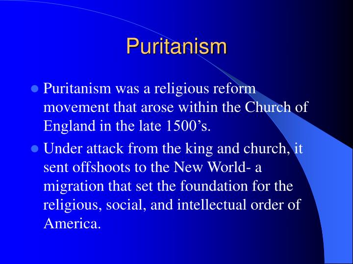 PPT - Puritanism PowerPoint Presentation, free download - ID:3540759