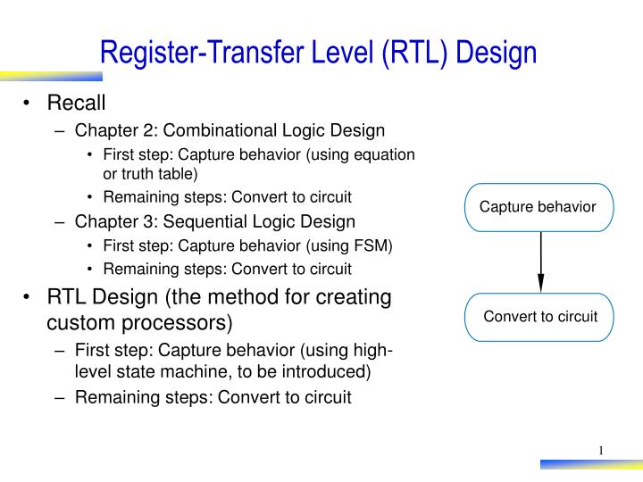 Ppt Register Transfer Level Rtl Design Powerpoint Presentation Free Download Id 3540912