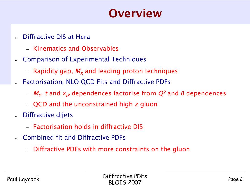 PPT - Paul Laycock University of Liverpool BLOIS 2007 PowerPoint ...