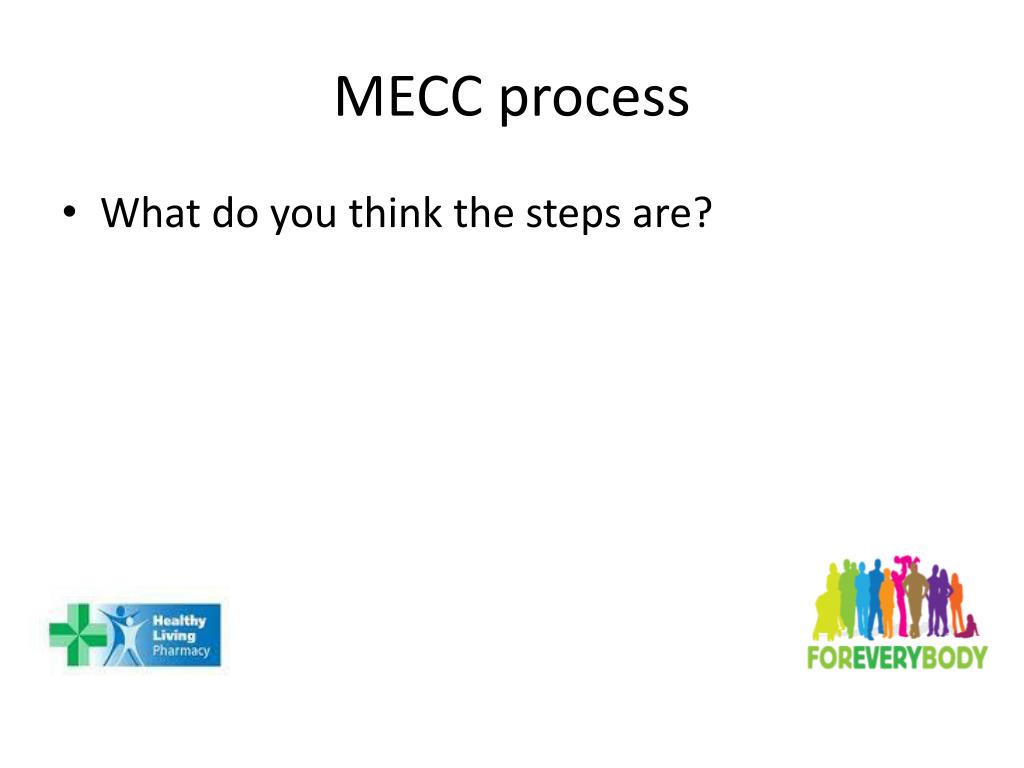 PPT - Health Living Pharmacy & MECC workshop PowerPoint Presentation ...