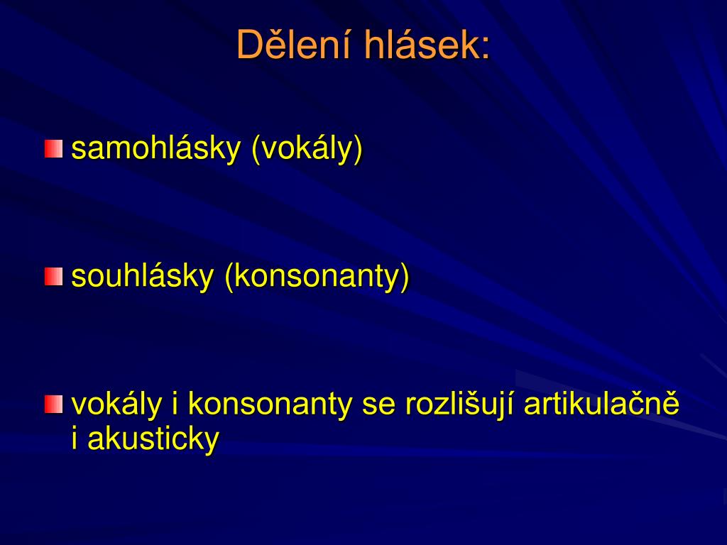 PPT - Fonetika (fóné – hlas, zvuk lidské řeči) PowerPoint Presentation ...