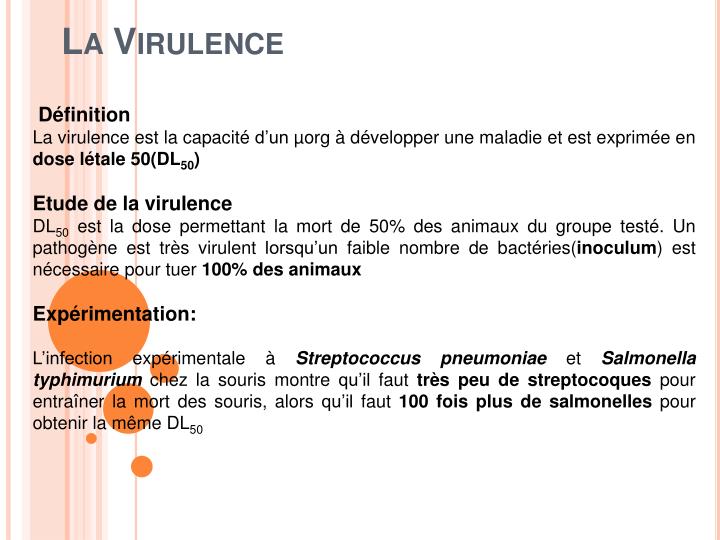 PPT - La Virulence PowerPoint Presentation, free download - ID:3542811