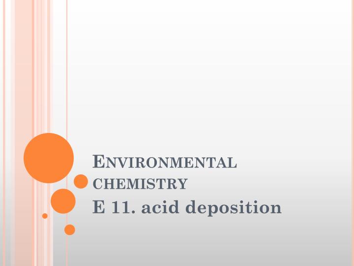 PPT - Environmental chemistry PowerPoint Presentation, free download ...