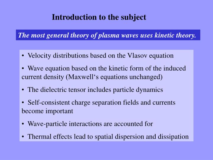 PPT - Fundamentals of wave kinetic theory PowerPoint Presentation - ID ...