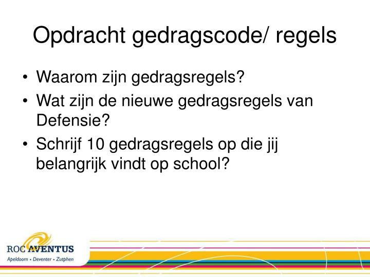 PPT - Beroepshouding gedragscode discipline PowerPoint Presentation ...