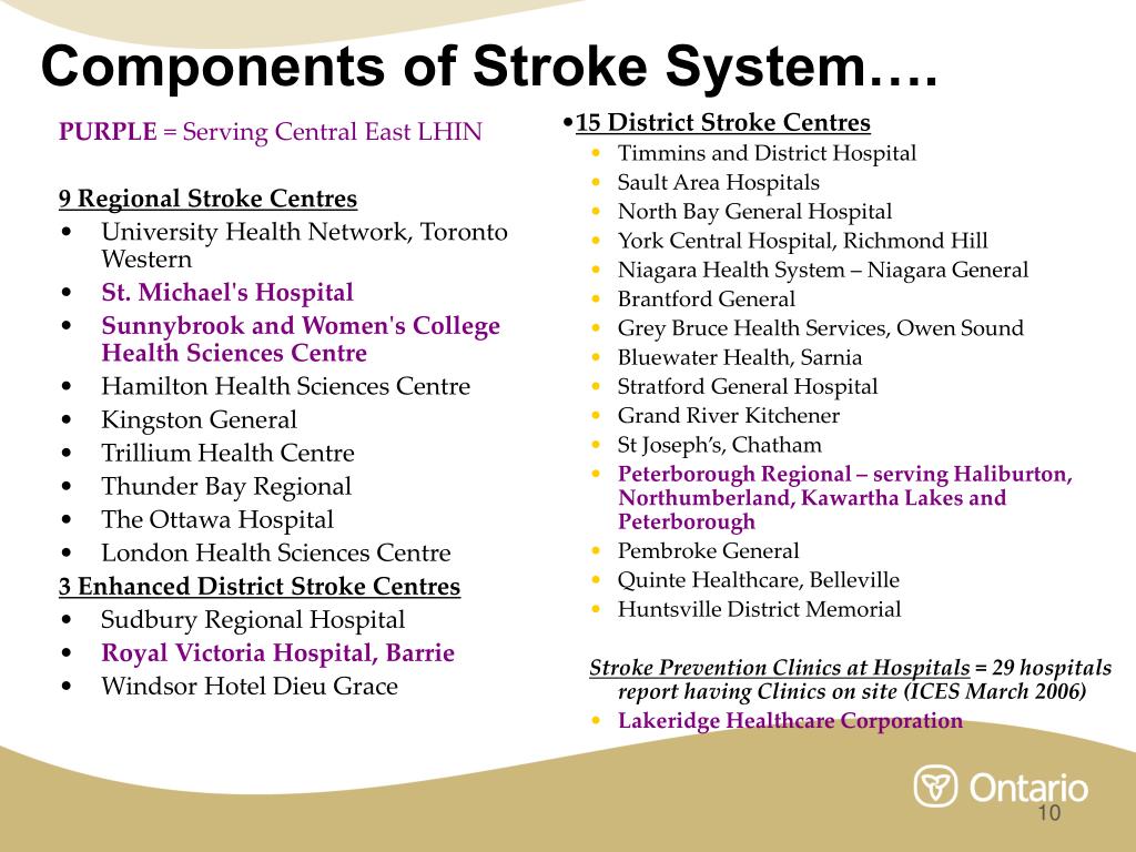 PPT - CE LHIN and the Ontario Stroke System August 28th, 2007 Presented ...
