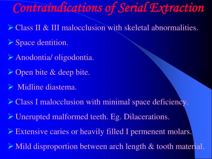 PPT - SERIAL EXTRACTION PowerPoint Presentation - ID:3544112