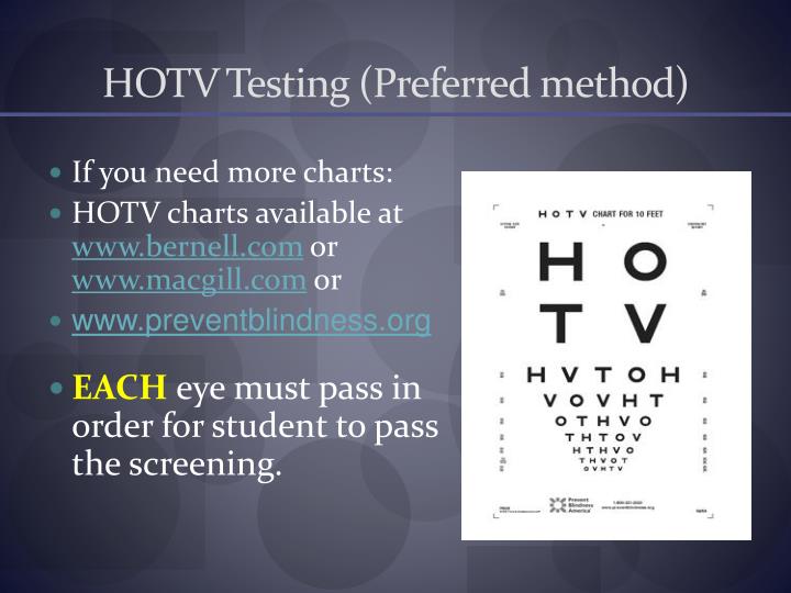 PPT - Vision Screening Program PowerPoint Presentation - ID:3544223
