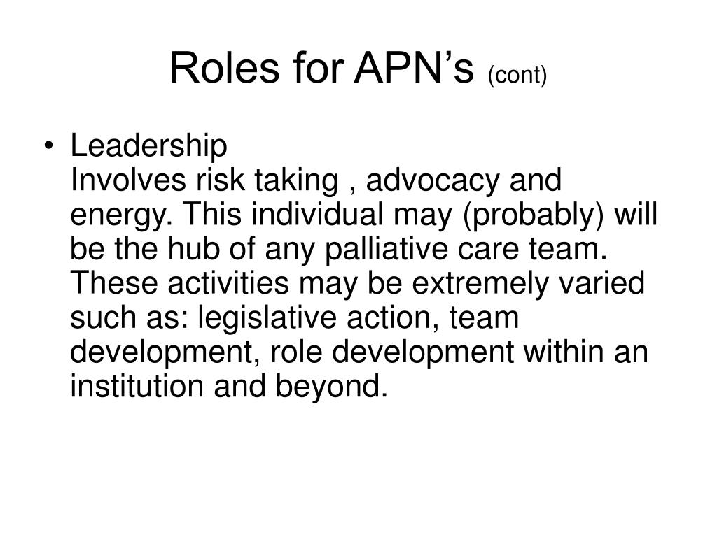 PPT - The Integral Role of Nurses on a Hospital-Based Palliative Care ...