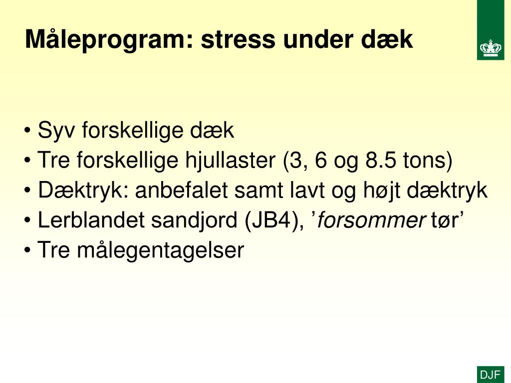 PPT - Fordeling af stress i kontaktfladen mellem hjul og jord ...