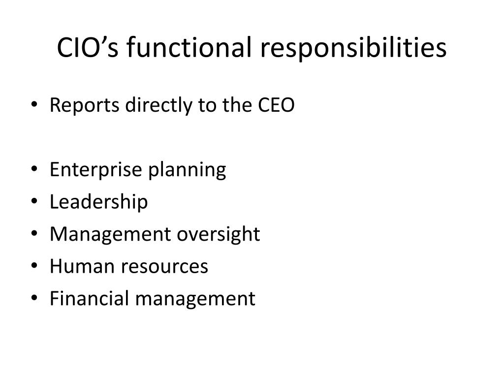 PPT - Leadership: The CIO PowerPoint Presentation, free download - ID ...