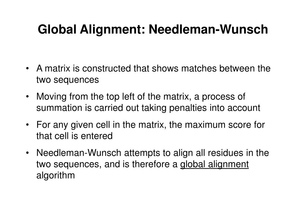 PPT - Bioinformatics Part 3: Pairwise Alignments and Database Searches ... PPT - Bioinformatics Part 3: Pairwise Alignments and Database Searches ...