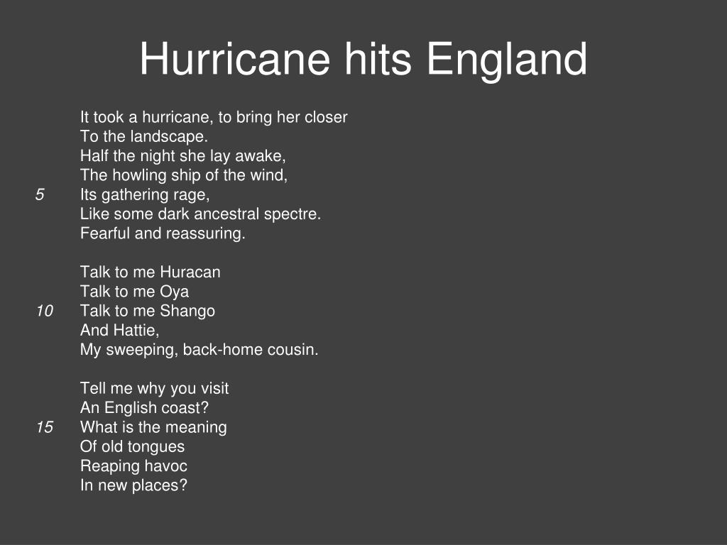 PPT - Hurricane hits England PowerPoint Presentation, free download ...