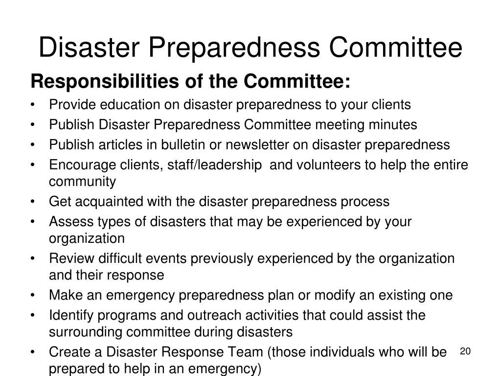 PPT - Leadership and Staff Presentation on Emergency Preparedness ...