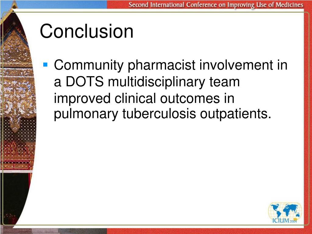 PPT - Community Pharmacists Monitoring of Pulmonary Tuberculosis ...