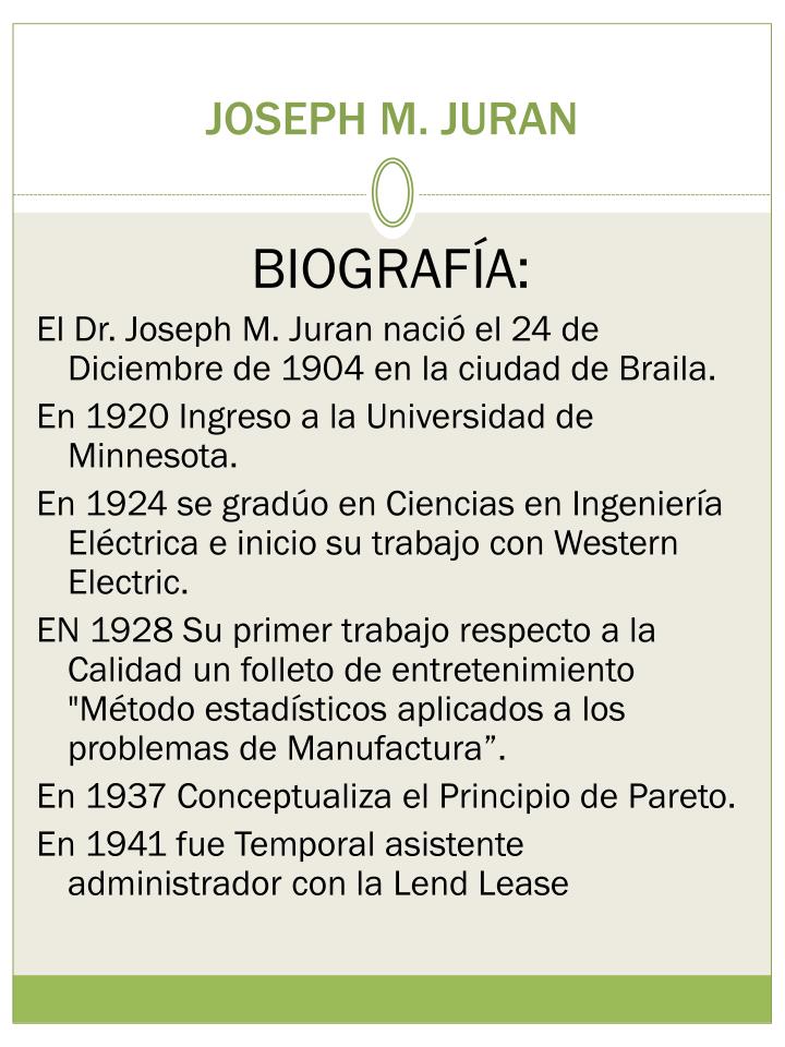 PPT - JOSEPH M. JURAN PowerPoint Presentation, free download - ID:3547630
