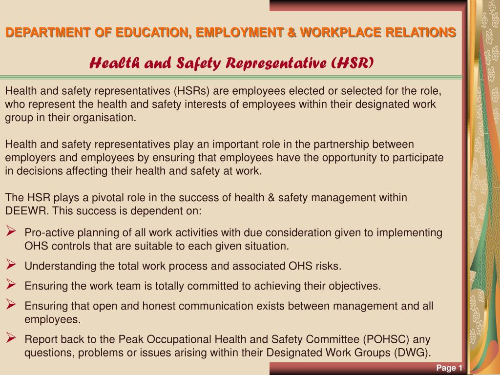 PPT - Department of Education, Employment and Workplace Relations ...