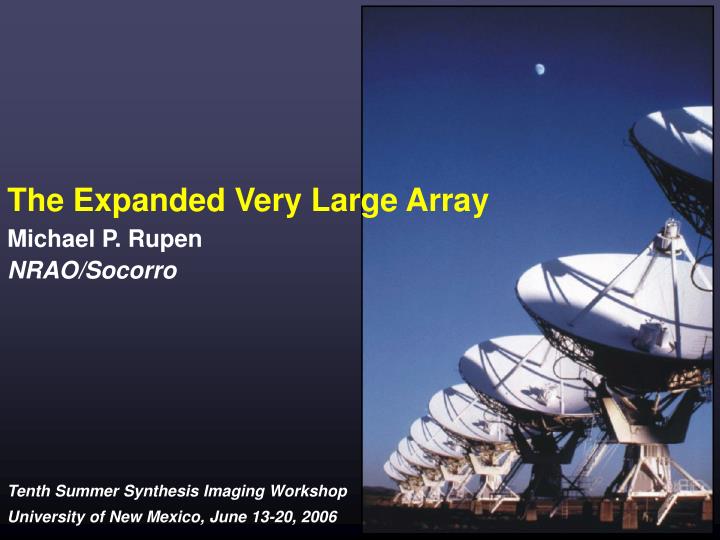 PPT - The Expanded Very Large Array PowerPoint Presentation, free ...