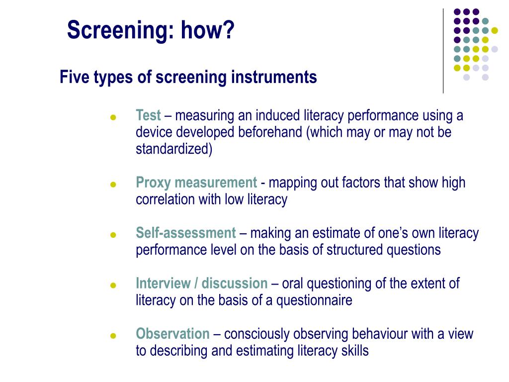PPT - Assessing adult literacy The aim, use and benefits of ...