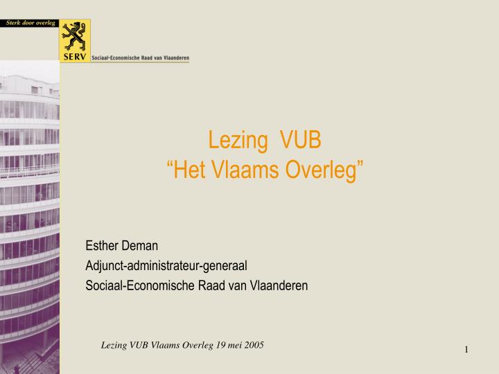 PPT - Lezing VUB “Het Vlaams Overleg” PowerPoint Presentation, free ...