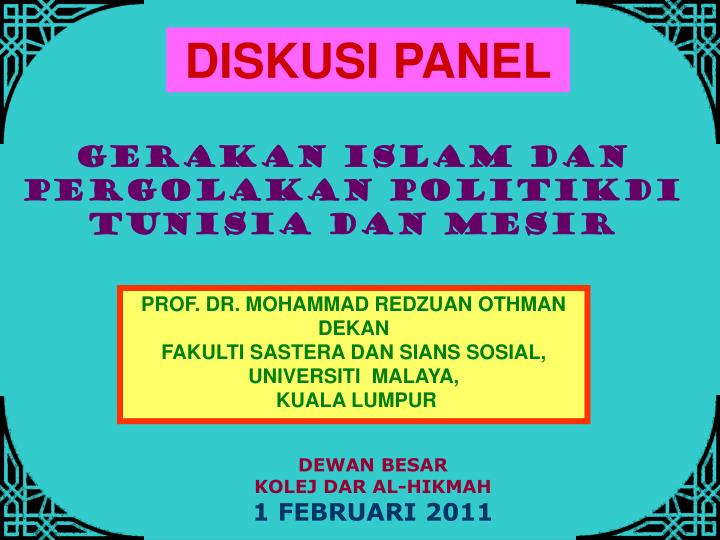 PPT - DISKUSI PANEL PowerPoint Presentation, free download - ID:3549551