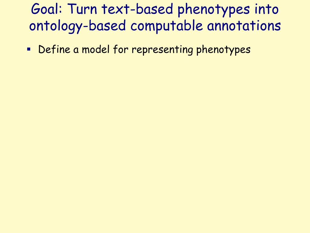 PPT - PATO & Phenotypes: From model organisms to clinical medicine ...