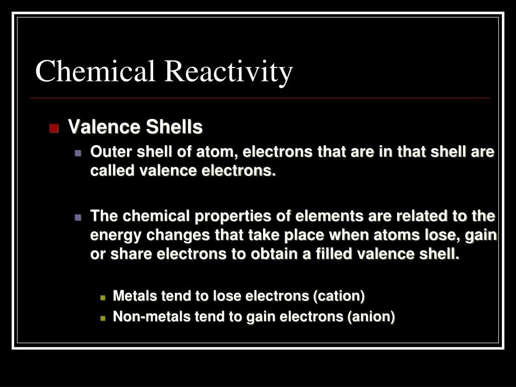 PPT - Exploring Chemical Properties and Reactivity Patterns PowerPoint ...
