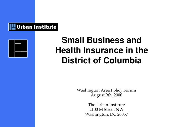PPT - The Urban Institute PowerPoint Presentation, free download - ID ...