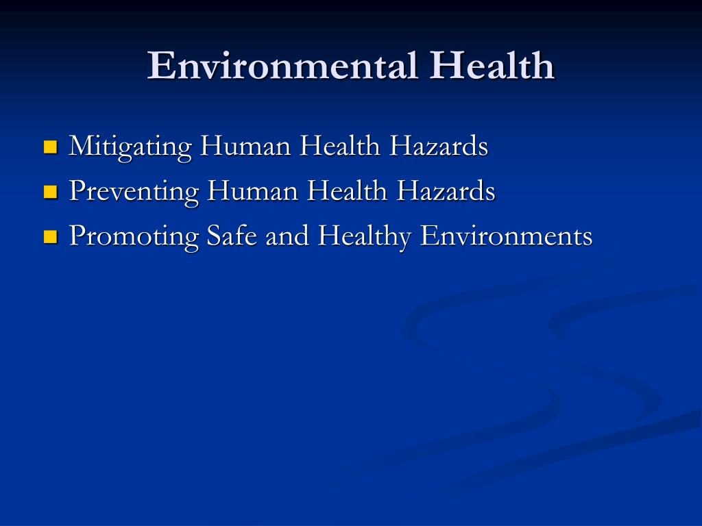PPT - Health Officer Orientation Environmental Health PowerPoint ...