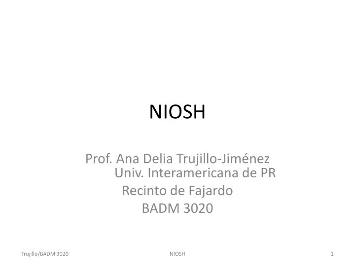 PPT - NIOSH PowerPoint Presentation, free download - ID:3550978