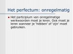PPT - Het perfectum: gebruik PowerPoint Presentation - ID:3551036