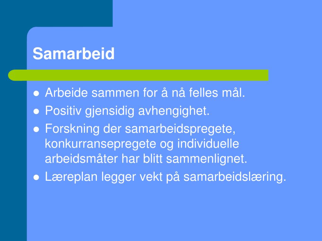 PPT - Ped-oppdrag: Barn og læring – alene eller sammen med andre ...