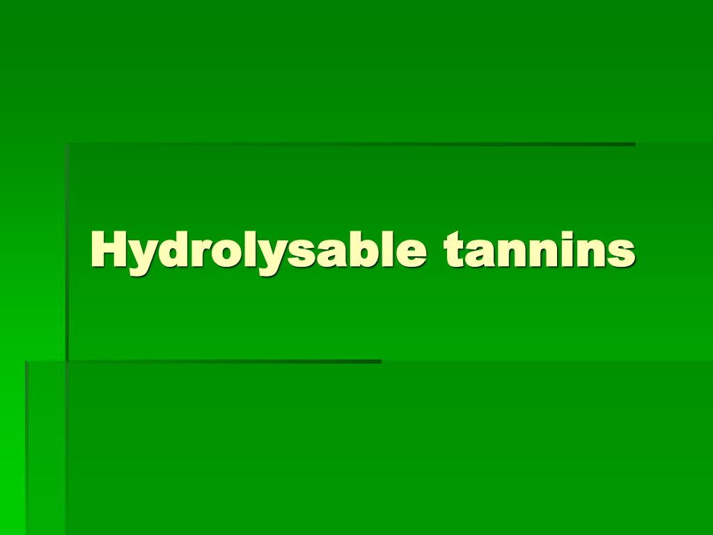 PPT - Medicinal plants and medical plant materials that contain tannic ...