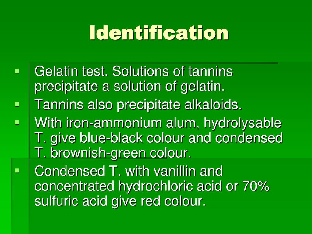 PPT - Medicinal plants and medical plant materials that contain tannic ...