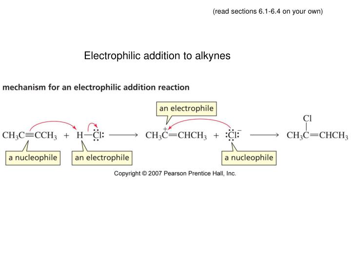 PPT - Electrophilic addition to alkynes PowerPoint Presentation, free ...